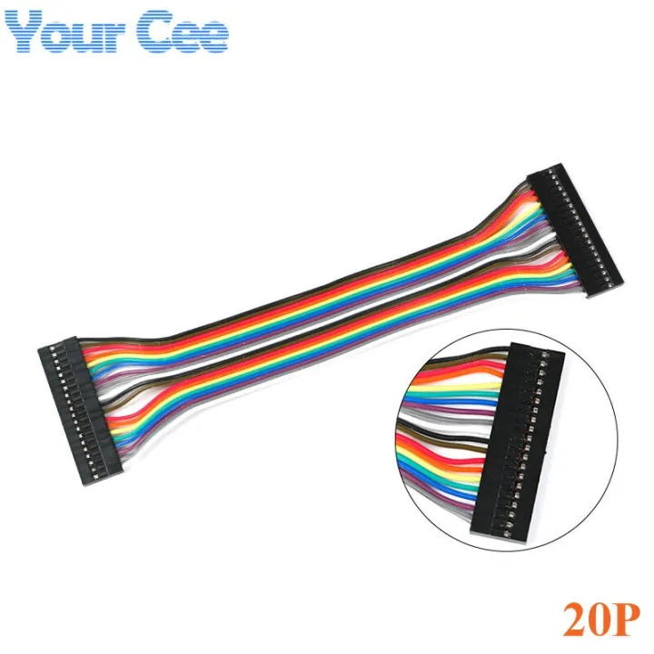 20P Female To Female Connector with 20cm Dupont Cable Wire 2.54MM ...