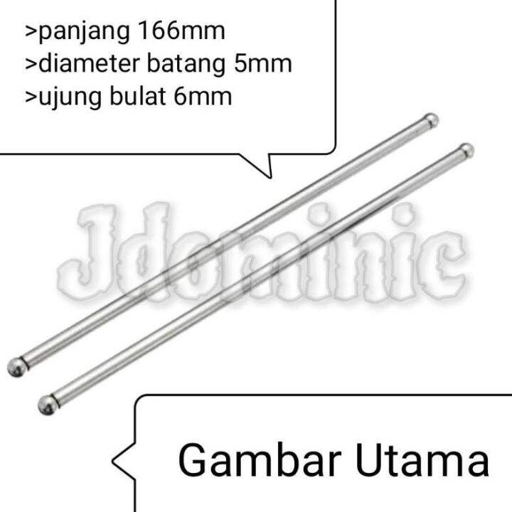 Pushrod Lidi Tiang Batang Klep Sumpit Gx 390 420 460 Honda Push Rod ...