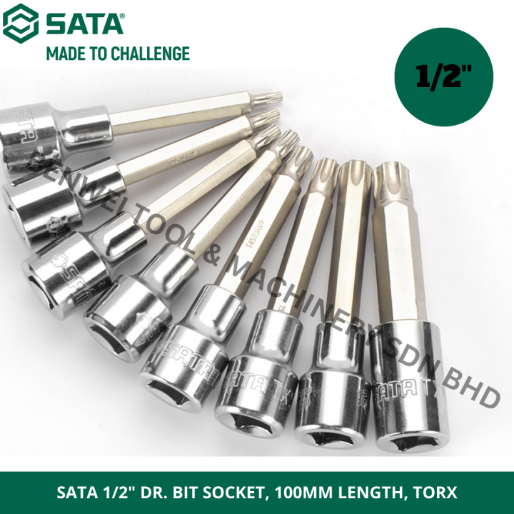 STANDARD SIZE 1/2'' TORX STAR ALLEN KEY / STAR BIT SOCKET BOX / SATA 1/ ...