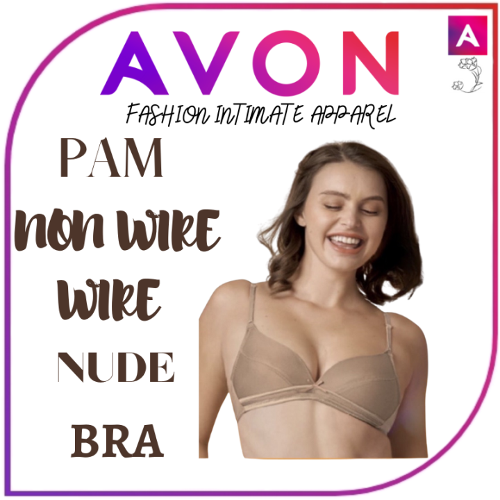 AVON PAM NUDE Everyday Comfort Soft Cup Non Wire Bra ( SIZES 32A, 32B, 34A, 34B, 36A, 36B ...
