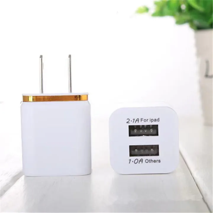 LA595 Double USB AC Adapter 2.1a and 1.0a Adapter | Lazada PH