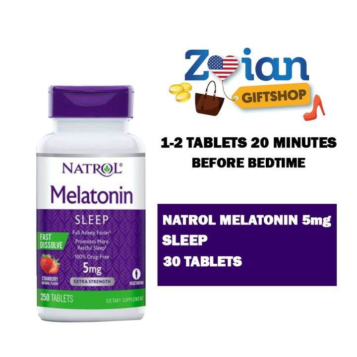 Go the distance 30 Tablets - Trial Size - Natrol Melatonin Time Release ...