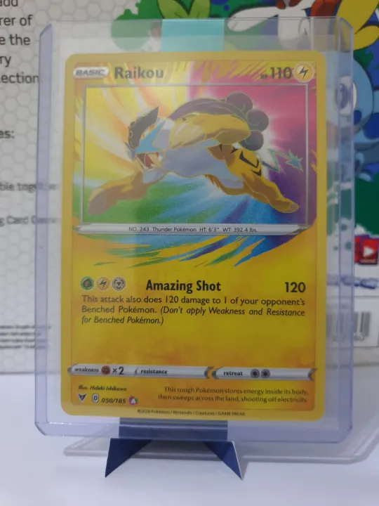 Raikou Amazing Rare - Vivid Voltage Pokemon Card | Lazada PH