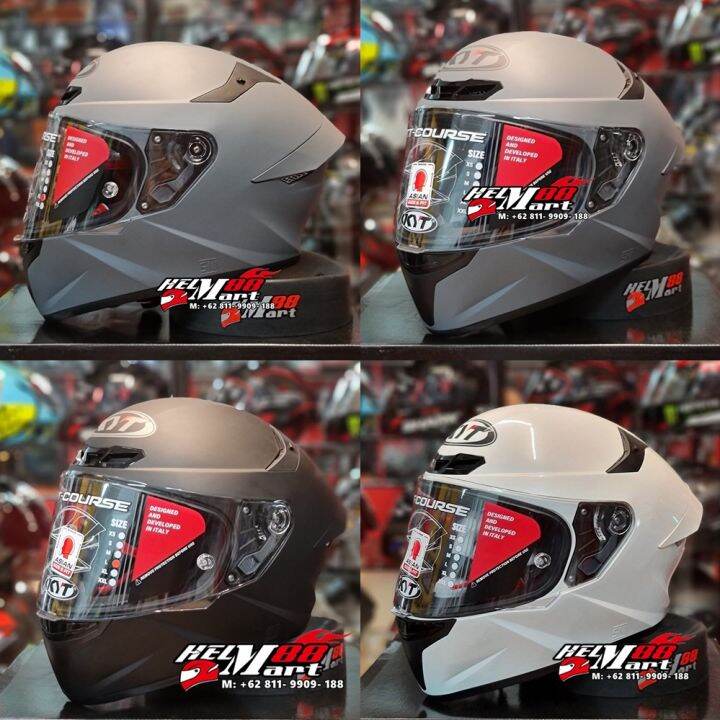 Helm KYT TT Course Solid (FREE Spoiler) Helm KYT TTCourse KYT TTC | Lazada Indonesia