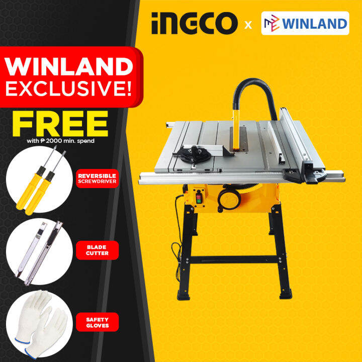 INGCO by Winland Extendable Table Saw 2200W TS22002 ING-PT | Lazada PH