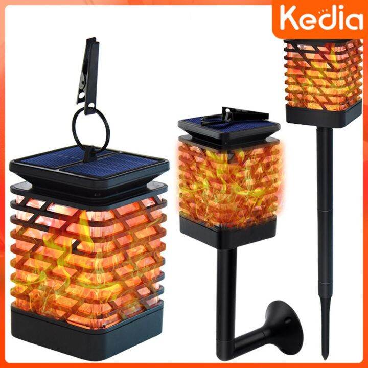 Kedia 12LED พลังงานแสงอาทิตย์เปลวไฟแสงกลางแจ้งแขวนโคมไฟกันน้ำ Arden ...