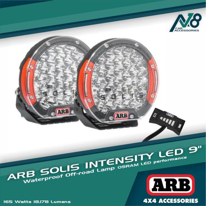 ARB Solis Intensity LED 9" Off-road Flood Light Pair Genuine (Complete ...
