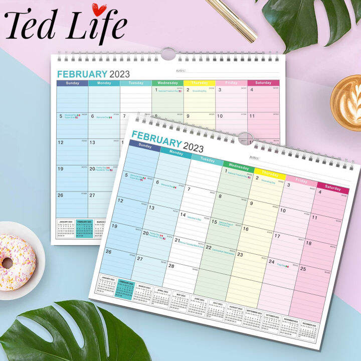 [72 ชั่วโมงในการจัดส่ง] Wall Calendar ของขวัญปีใหม่2023-2024กระดาษ ...