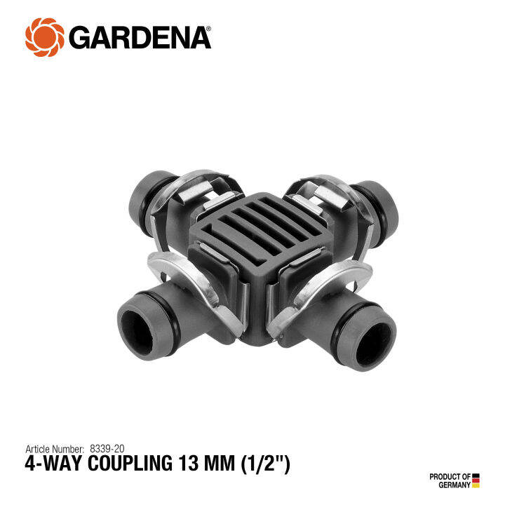 GARDENA 4-Way Coupling 13 mm (1/2)" | Lazada PH