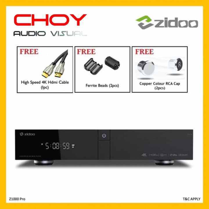 Zidoo Z1000 Pro New 4K UHD Android Media Player + Free Gift | Lazada