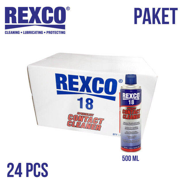 Rexco 18 SET 24 Pembersih Elektrik Elektronik Contact Cleaner 500 DUS ...