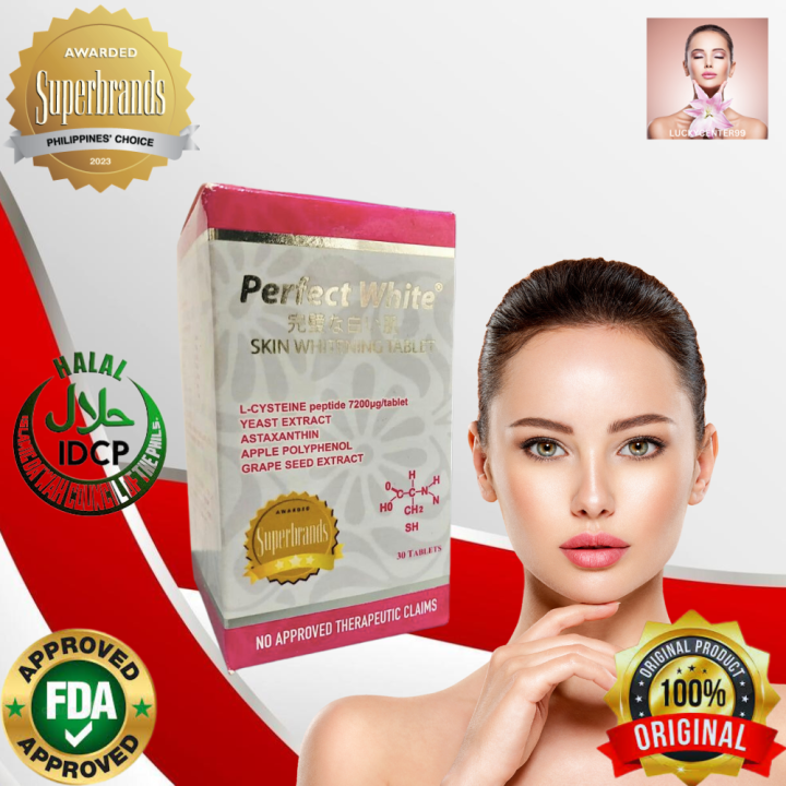 Perfect White Skin Whitening Tablet 30 Tablets | Lazada PH