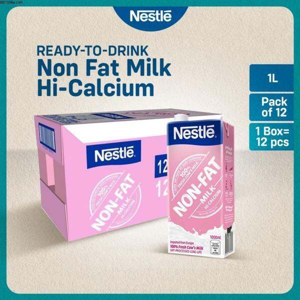 Fast shipping №☾NESTLÉ Non Fat Milk 1L Hi-Calcium - Pack of 12 | Lazada PH