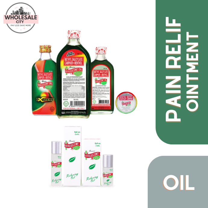 Efficascent Oil 25, 50, 100ML / RUB 10G / RELAXING OIL 3, 6ML | Lazada PH