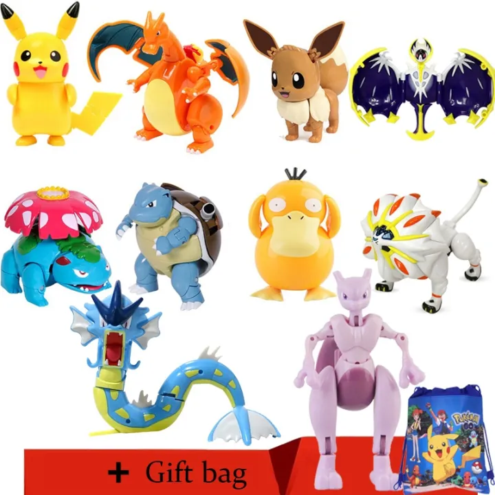 Genuine Pokemon Pocket Monster Transformable Pokeball Figure Dolls With ...