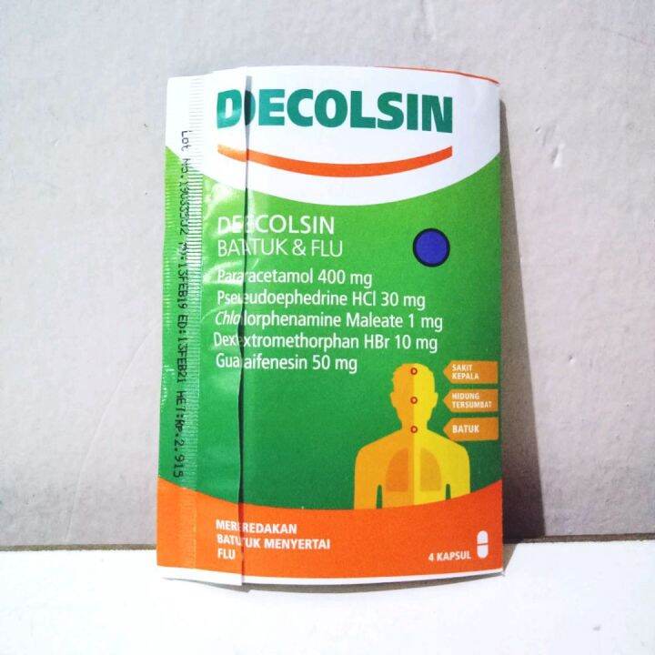 Decolsin kapsul ( harga 2strip ) | Lazada Indonesia