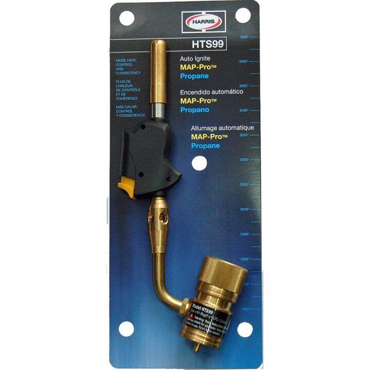 Harris HTS99 Heavy Duty Auto Ignite Hand Torch for MAP-Pro and Propane ...