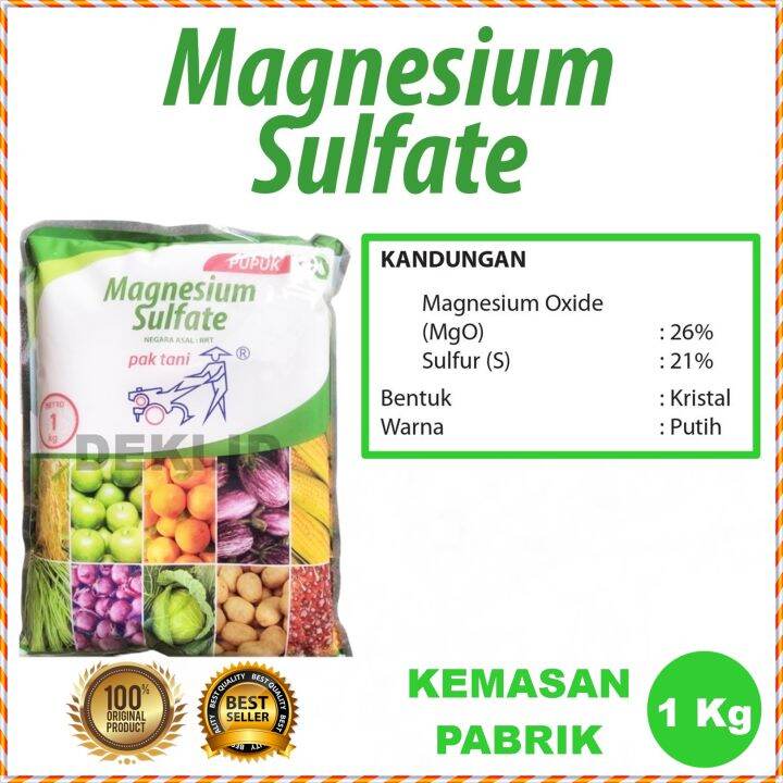 Pupuk Magnesium Sulfat Pak Tani 1 Kg Sulfate MgSO4 Garam Inggris Untuk Tanaman | Lazada Indonesia