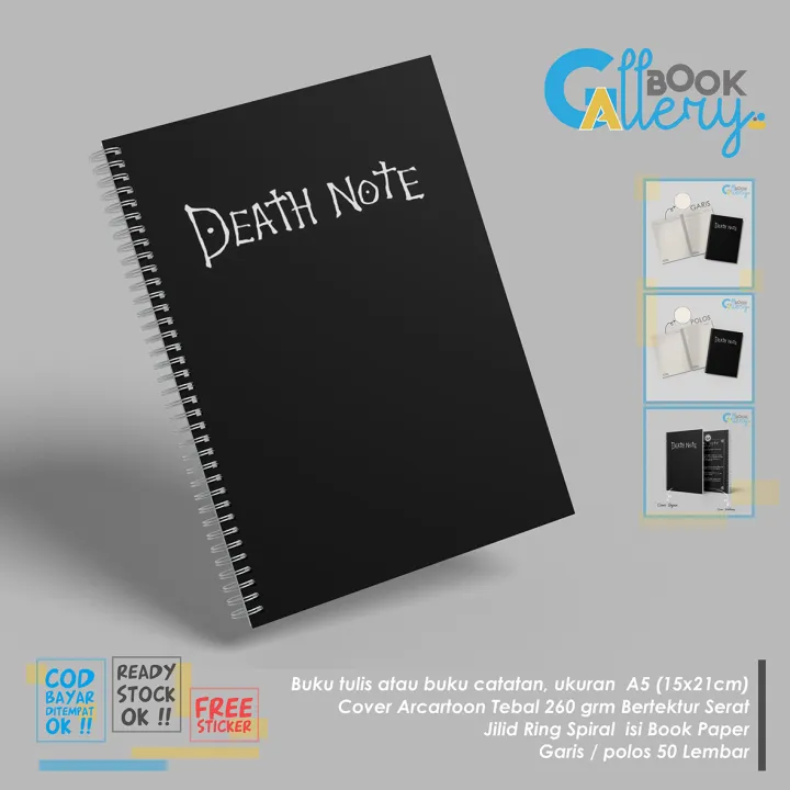 [SP] Buku Tulis / Buku Catatan / Note book Anime Death Note Jilid Ring ...
