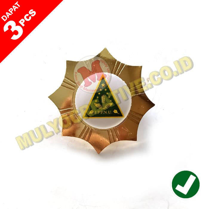 Pin IPPNU Model Bintang Lencana Pin Bintang Bahan Logam Kuningan / 3pcs ...