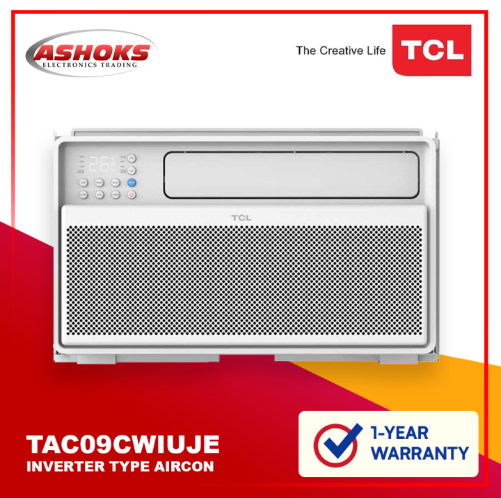 TCL TAC-09CWI/UJE 1.0HP Window Type Inverter / Smart Control, AI ...