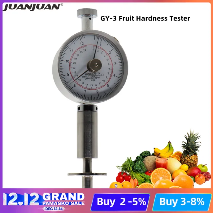 GY-3 Fruit Hardness Tester Fruit Penetrometer Fruit Sclerometer Pointer ...