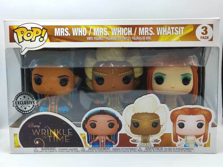 3 Pack Funko Pop Disney Wrinkle in Time - Mrs. Who Which Whatsis (กล่อง ...