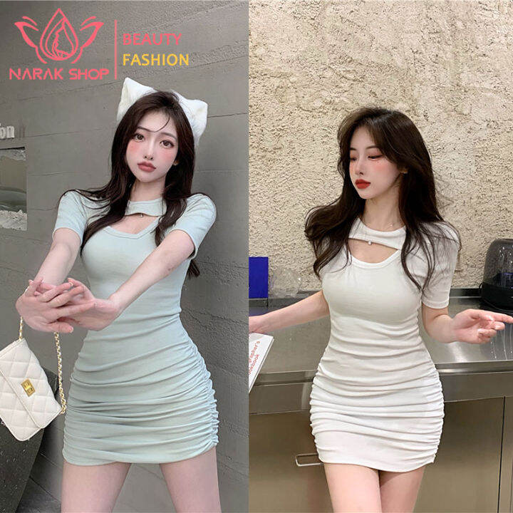 NARAK SHOP. ร้านในไทย ชุดเดรสเชิ้ตเข้ารูปเอวขาว เดรสงานเว้าสุดเซ็กซี่ เดรสเชิ้ตแขนขั้นรัดรูป ...