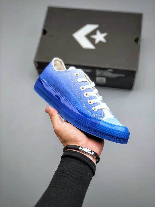 Converse neutral small fresh crystal jelly shoes series, navy blue ...