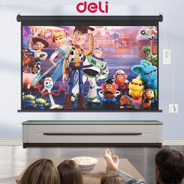 Deli 4K portable Projector Screen Home Folding Soft TV Projection 50443 ...