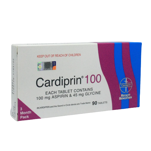 CARDIPRIN 100MG 90'S / 30'S (ASPIRIN 100 MG + GLYCINE 45 MG) | Lazada
