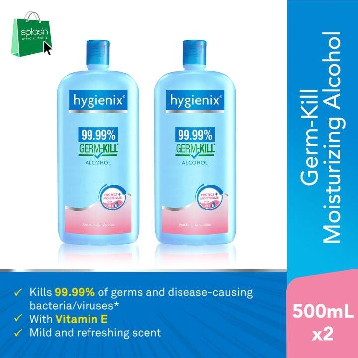 Hygienix Germ Kill Alcohol with Moisturizer 500mL set of 2 | Lazada PH