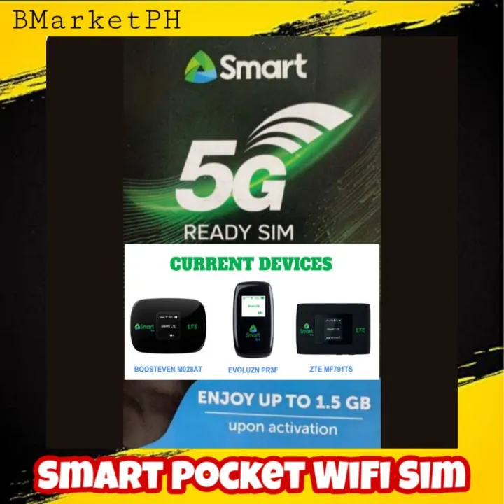 Smart Bro Pocket WiFi 5G Ready Sim ( Cash On Delivery ) | Lazada PH