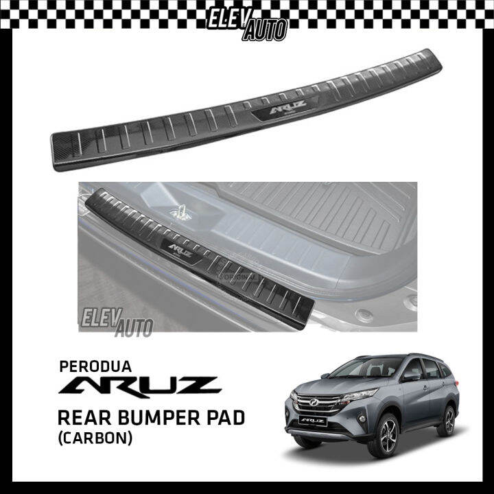 Perodua Aruz Premium Carbon Bumper Guard Bumper Pad | Lazada