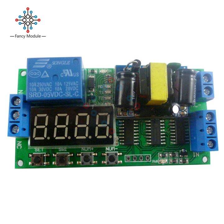 Io23b01 Ac 110V 220V Konverter Multifungsi Self-Lock Relay Plc Cycle Modul Timer Delay Time ...