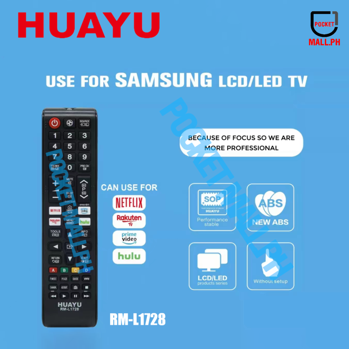 HUAYU RM-L1728 Common LCD/LED TV Remote Control for SAM | Lazada PH