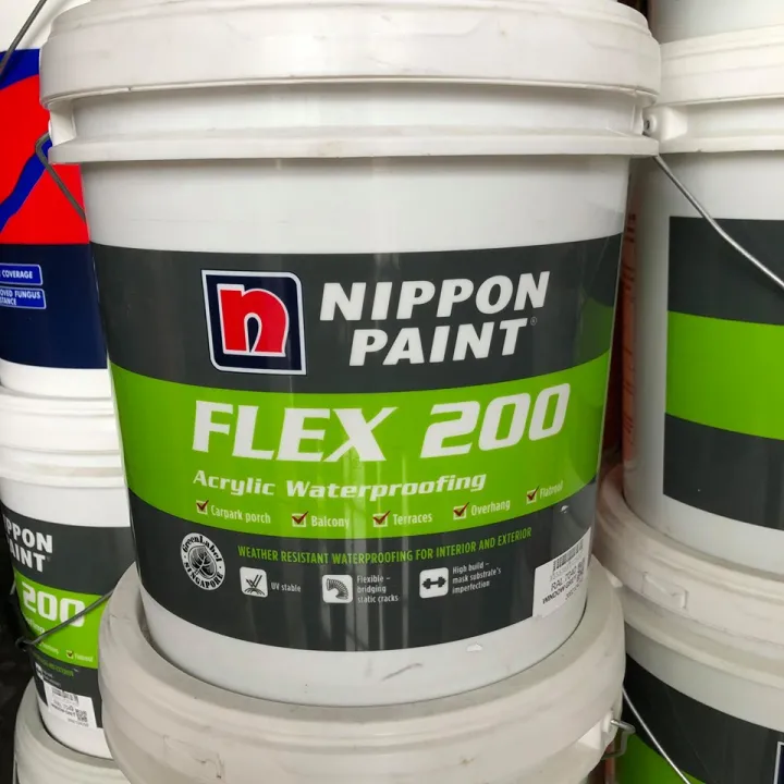 NIPPON FLEX 200 ARCYLIC WATERPROOFING GREY 20KG | Lazada