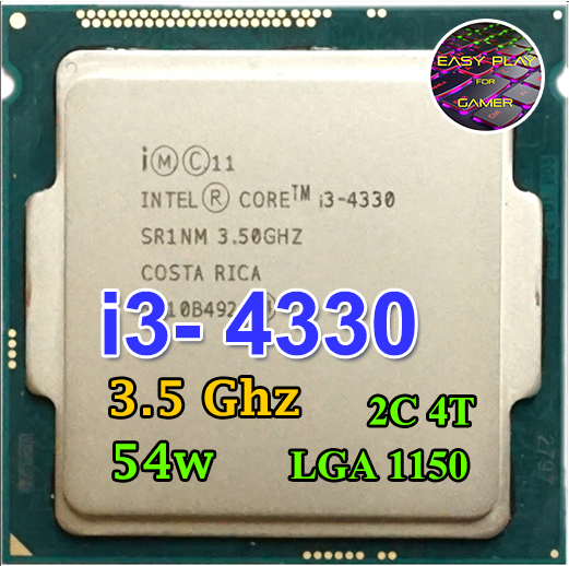 ซีพียู CPU Intel Core i3-4330 2คอ 4เทรด 54W LGA 1150 ฟรีซิลิโคน1ซอง i3 ...