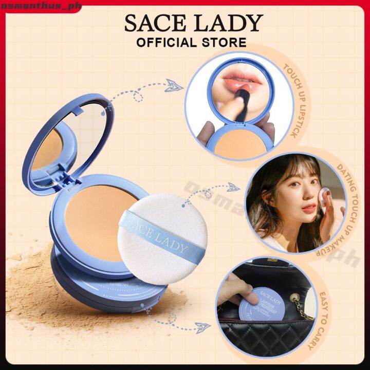 SACE LADY Face Powder Oil Control Matte Waterproof Flawless Setting ...