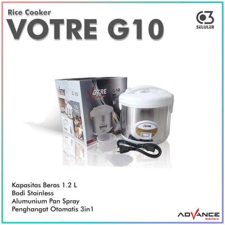 RICE COOKER ADVANCE VOTRE 1.2 LITER G-10 G10 | Lazada Indonesia