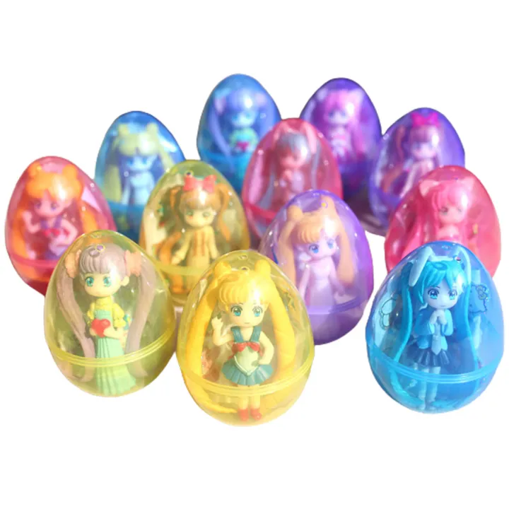 microgood 12Pcs/Set Sailor Moon Figure Realistic Collectable Resin Tsukino Usagi Hatsune Miku ...