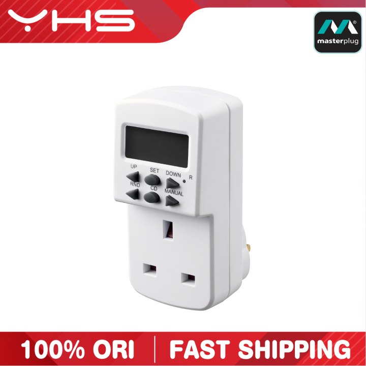 Masterplug TES7-MPA Programmable Electronic Timer with 12/24hr Time ...