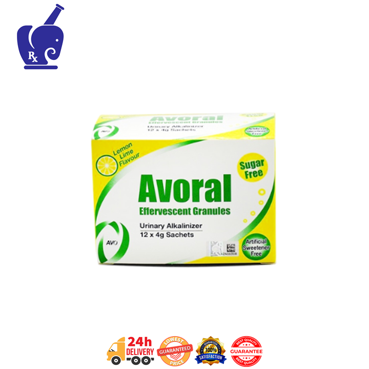 Avoral Effervescent Granules Urinary Alkalinizer 12s X 4g | Lazada