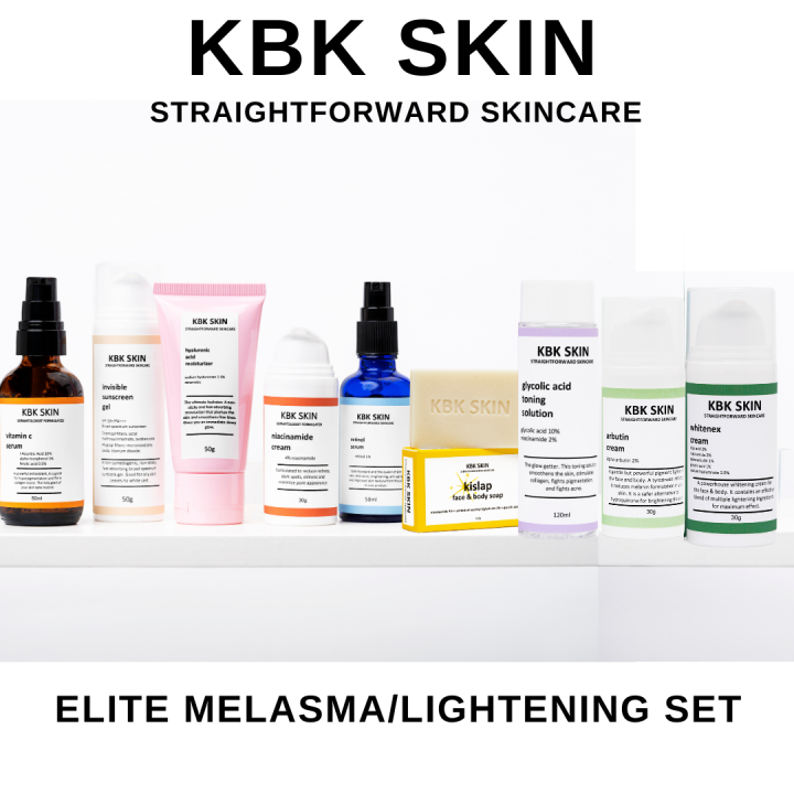 KBK SKIN ELITE MELASMA AND LIGHTENING SET (RETINOL, NIACINAMIDE ...
