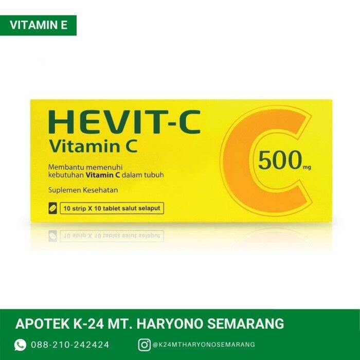 HEVIT C VITAMIN C 500 MG 10 TABLET | Lazada Indonesia
