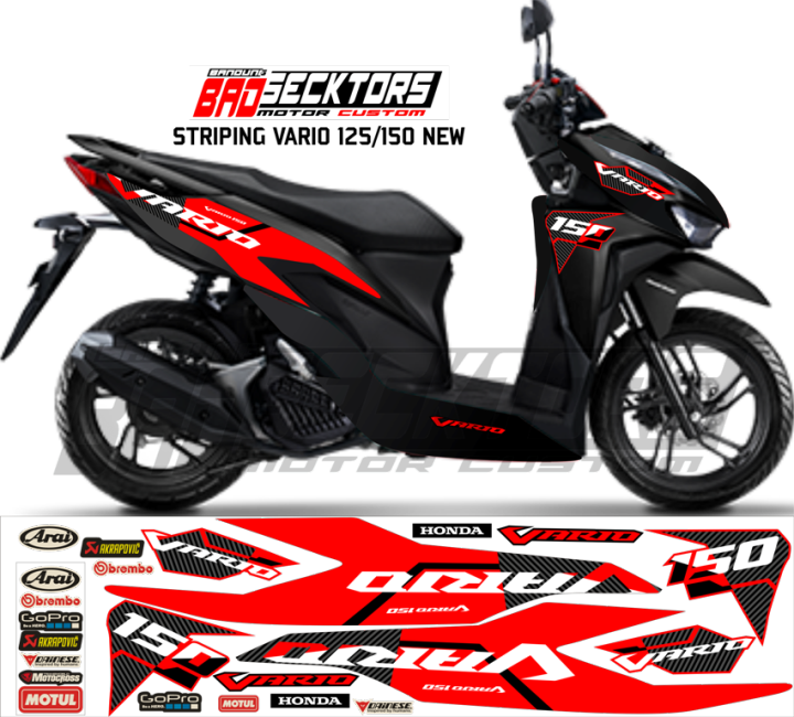 STRIPING/STIKER VARIO125-150 NEW/STIKER HONDA CLICK MALAYSIA | Lazada ...
