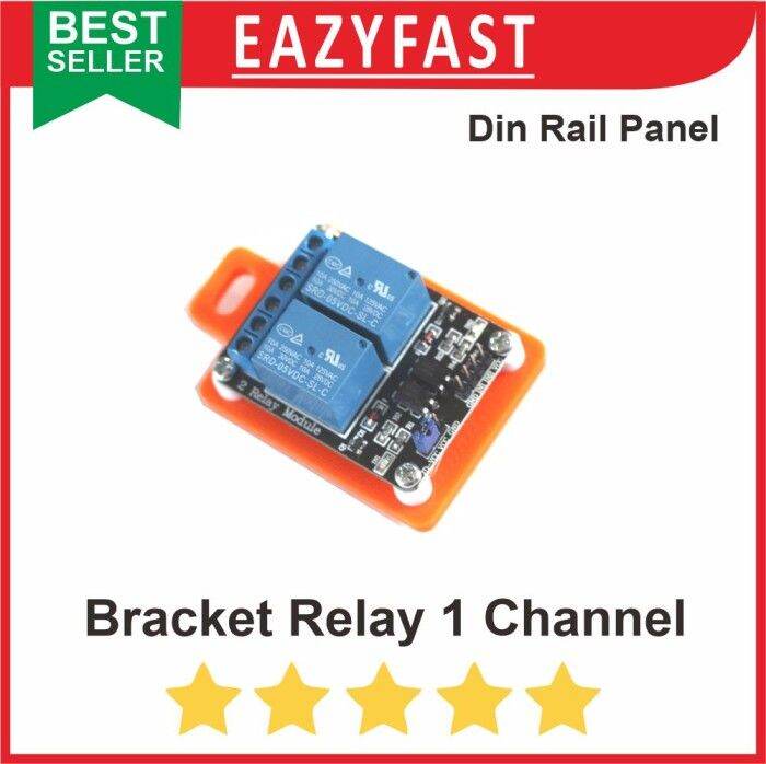 Bracket Dudukan Modul Relay 1 Channel Module MCB Din Rail Rel Panel ...