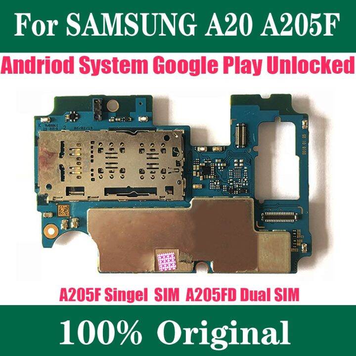 For Samsung Galaxy A20 A205F/FD/G A202F A205U USA Unlocked Mainboard ...