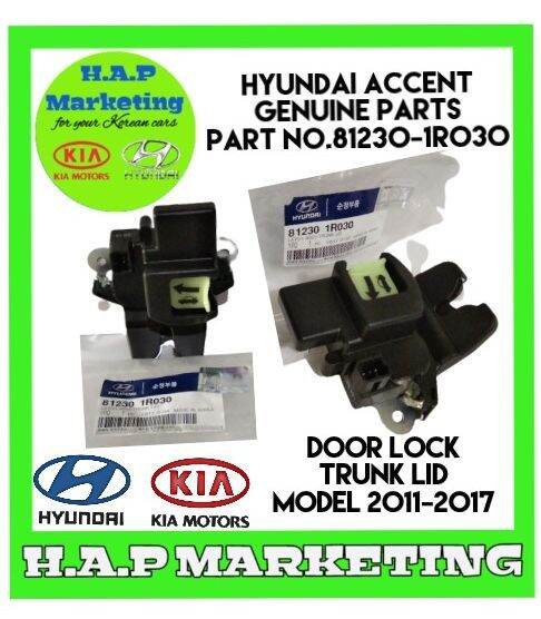 DOOR LOCK (TRUNK LID ) for Hyundai Accent Year Model 2011-2017/81230 ...