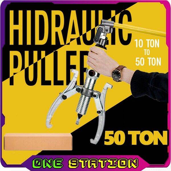 50 Ton Heavy Duty Hydraulic 3 Jaw Puller Industrial Grade Integral Type ...